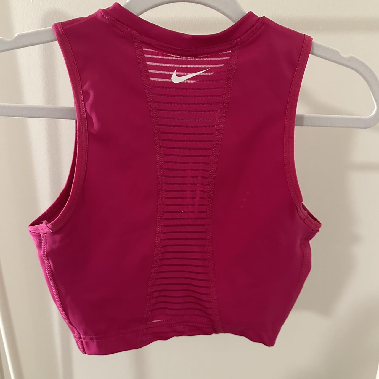 Nike Pro pink workout tank - Depop