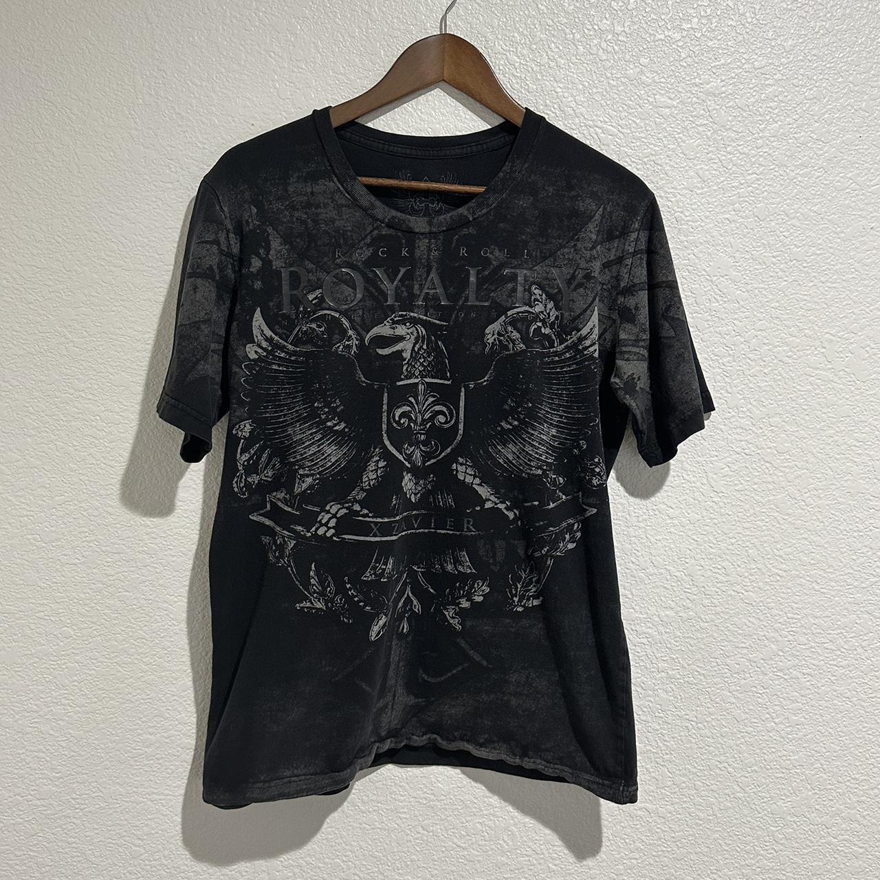 AXR Xzavier Shirt Adult Size Large Black Grunge Emo... - Depop