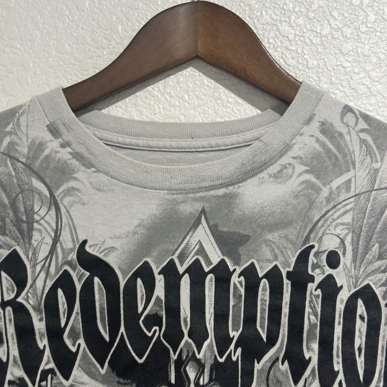 Raw State Redemption Shirt Adult Size Medium Gray... - Depop