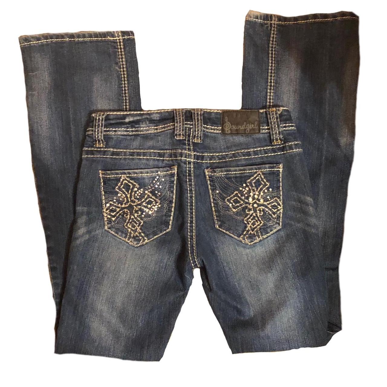 Super cute Sound Girl mid rise bootcut jeans Size... - Depop