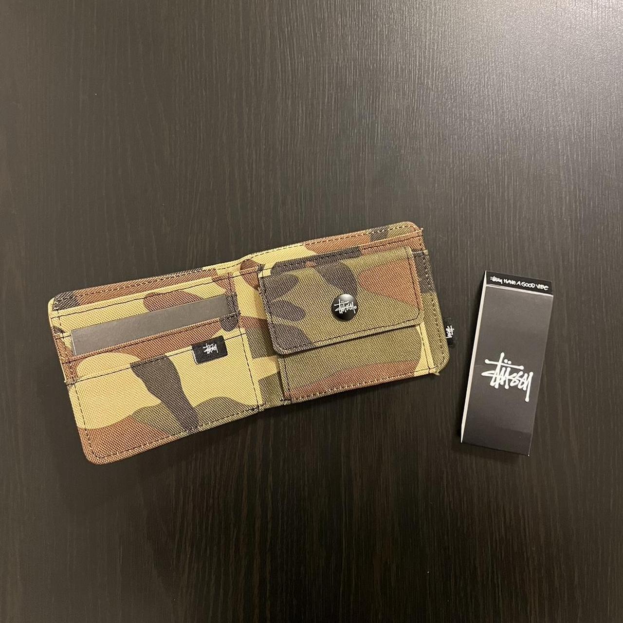 Camo Stussy Wallet Brand New - Depop