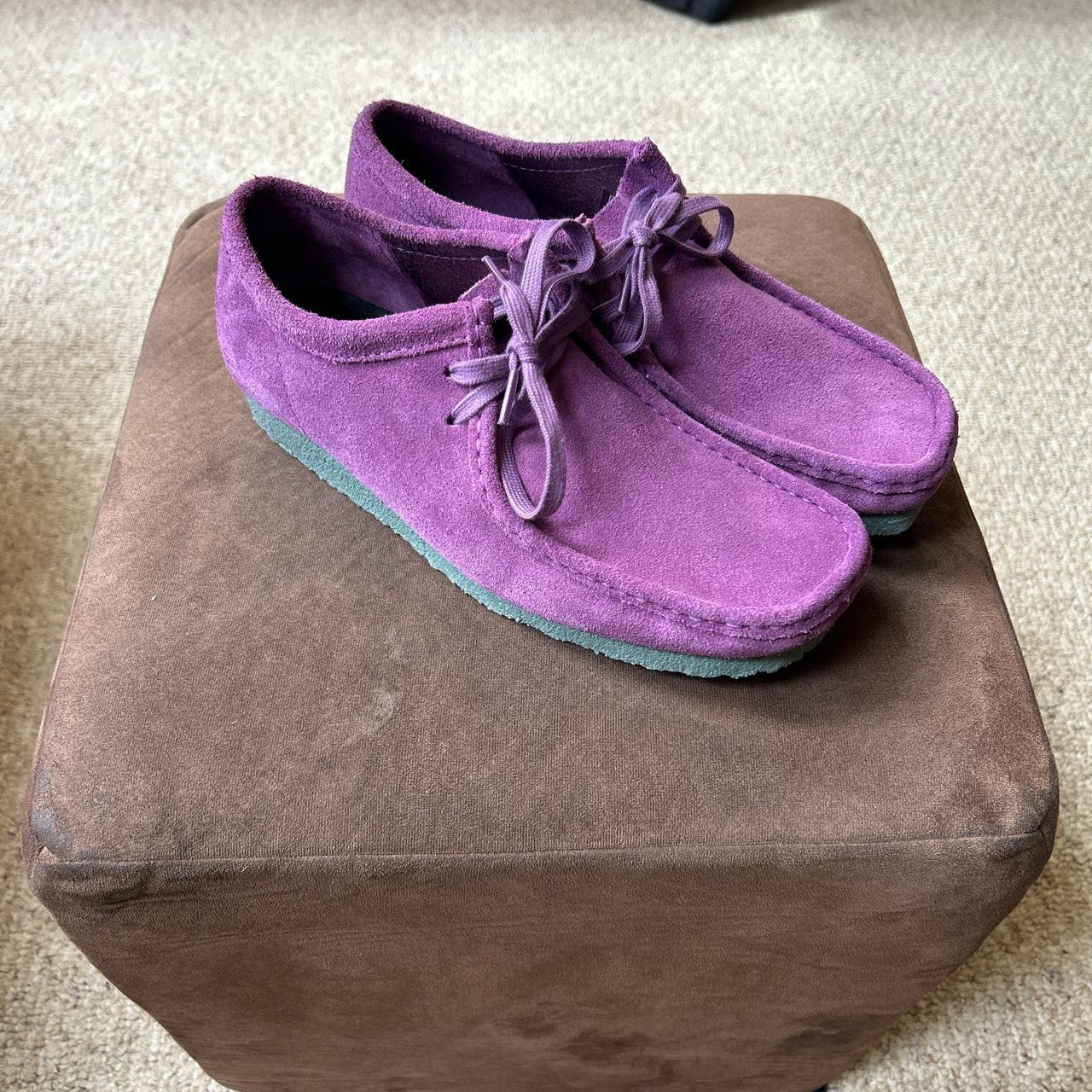 Clarks Wallabee Mens Purple Suede brand new #clarks... - Depop