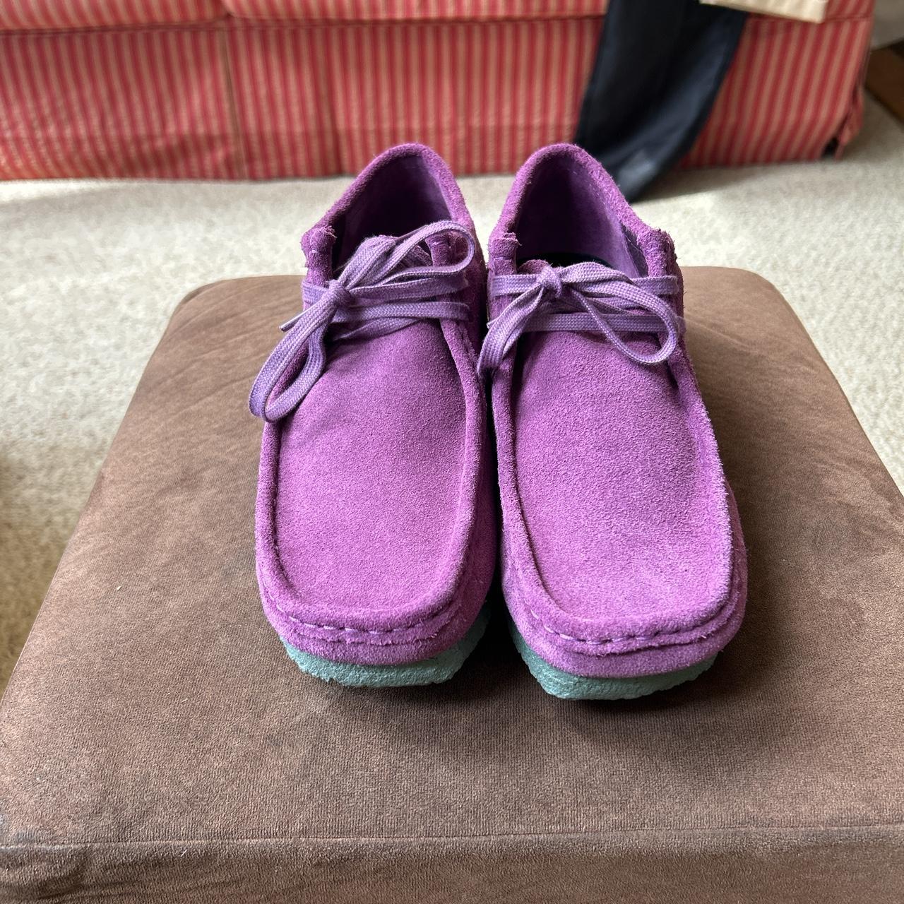 Clarks Wallabee Mens Purple Suede brand new #clarks... - Depop