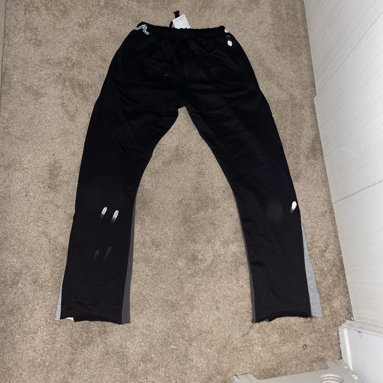 black flared Gallery Dept sweatpants - Depop