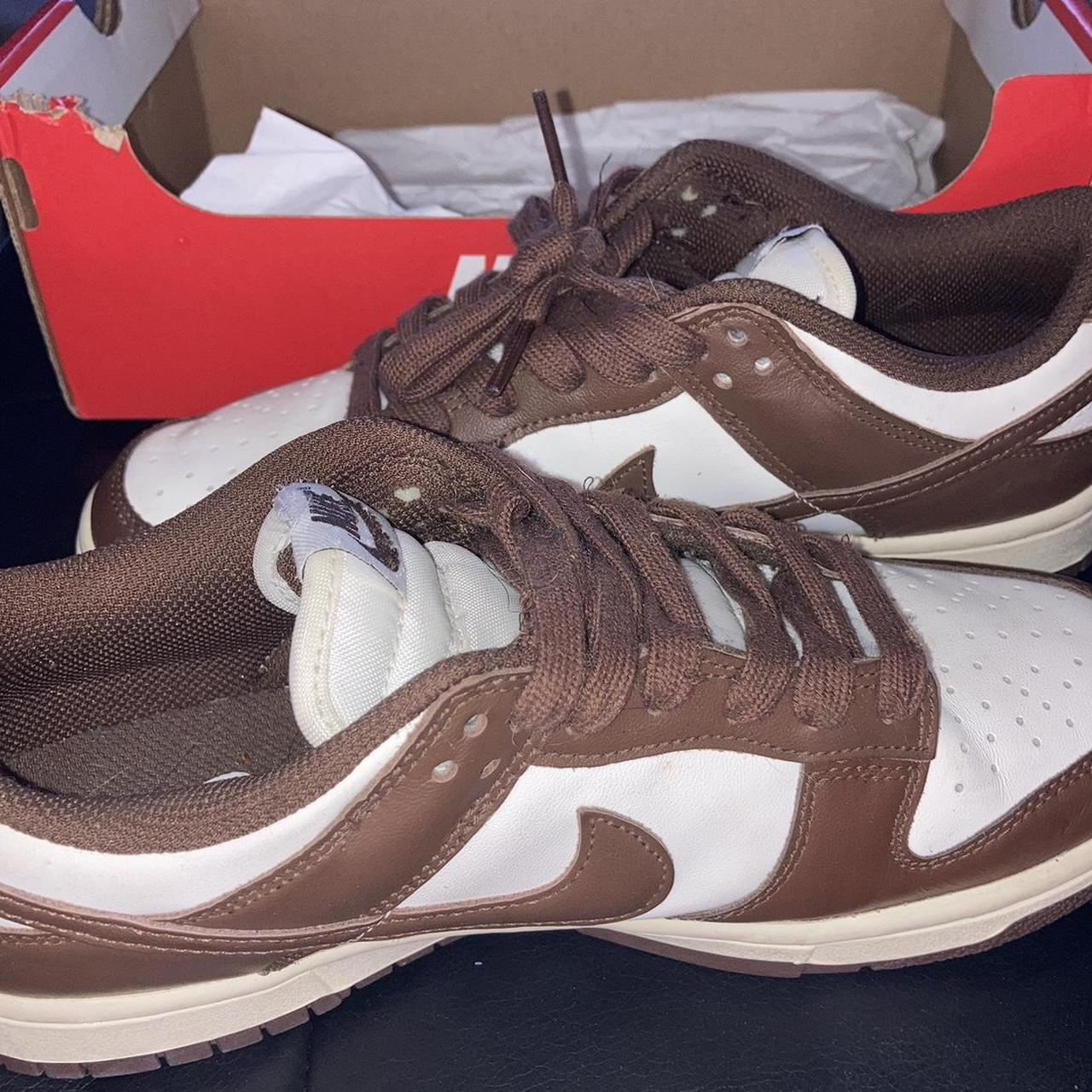 Mocha Nike low-rise Dunks Size: 8 (Women’s) -fairly... - Depop