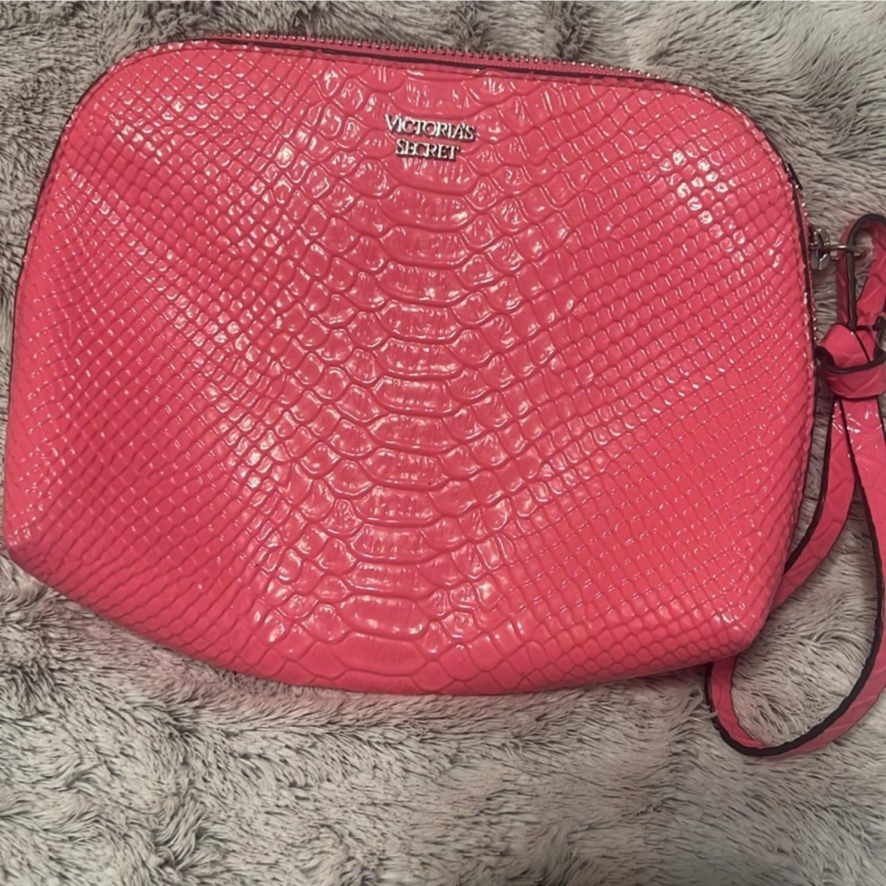 Victoria’s Secret cosmetics bag Color- pink Size... - Depop