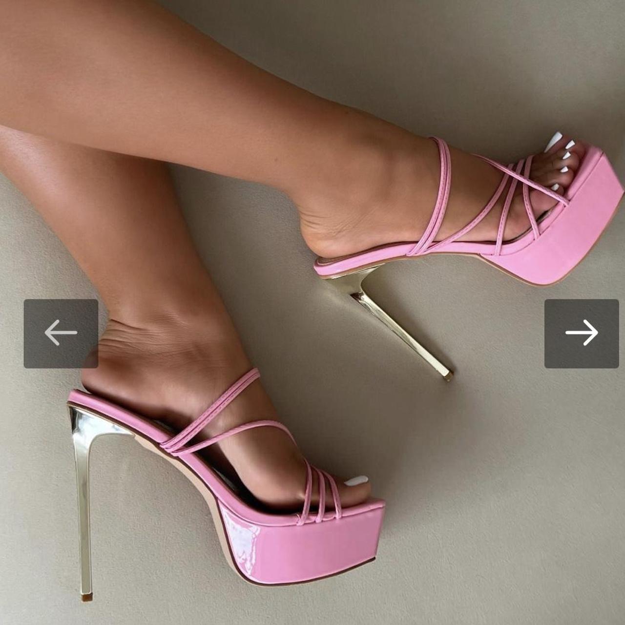 NEW Simmi london mule heels. Never worn. Size 7... - Depop