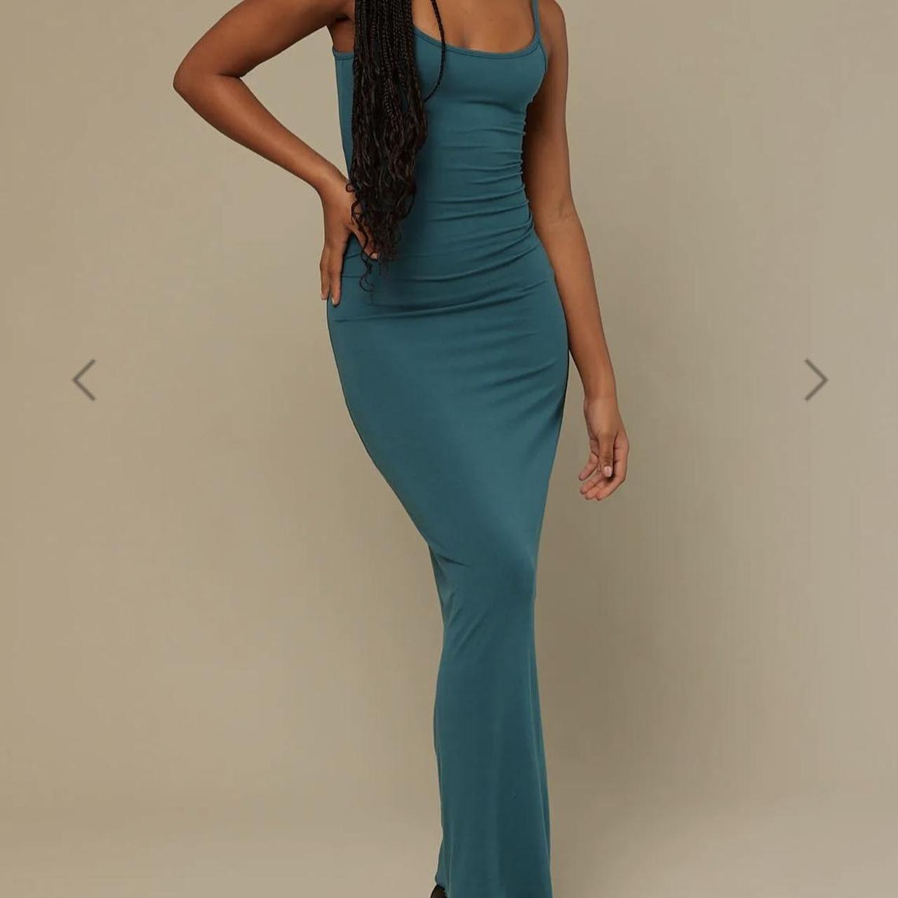 Perfect Stranger Back To Simple Maxi Teal Worn a few... - Depop