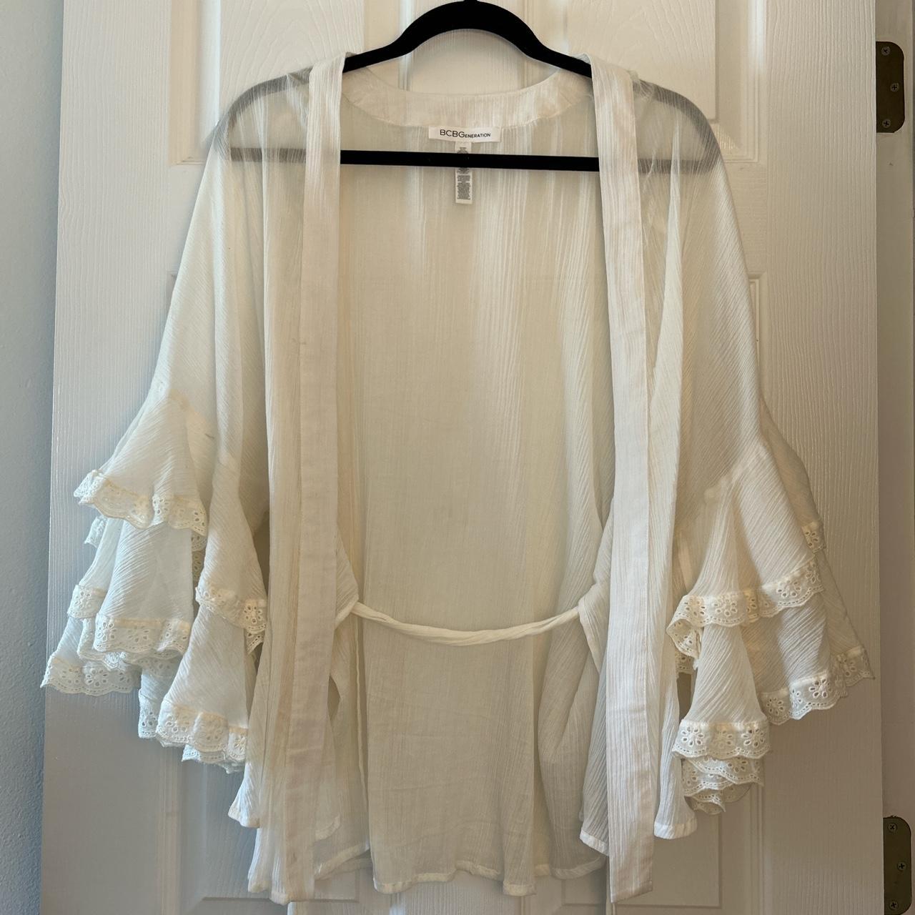 Bcbgeneration Womens Cover up - White Beachy coverup... - Depop