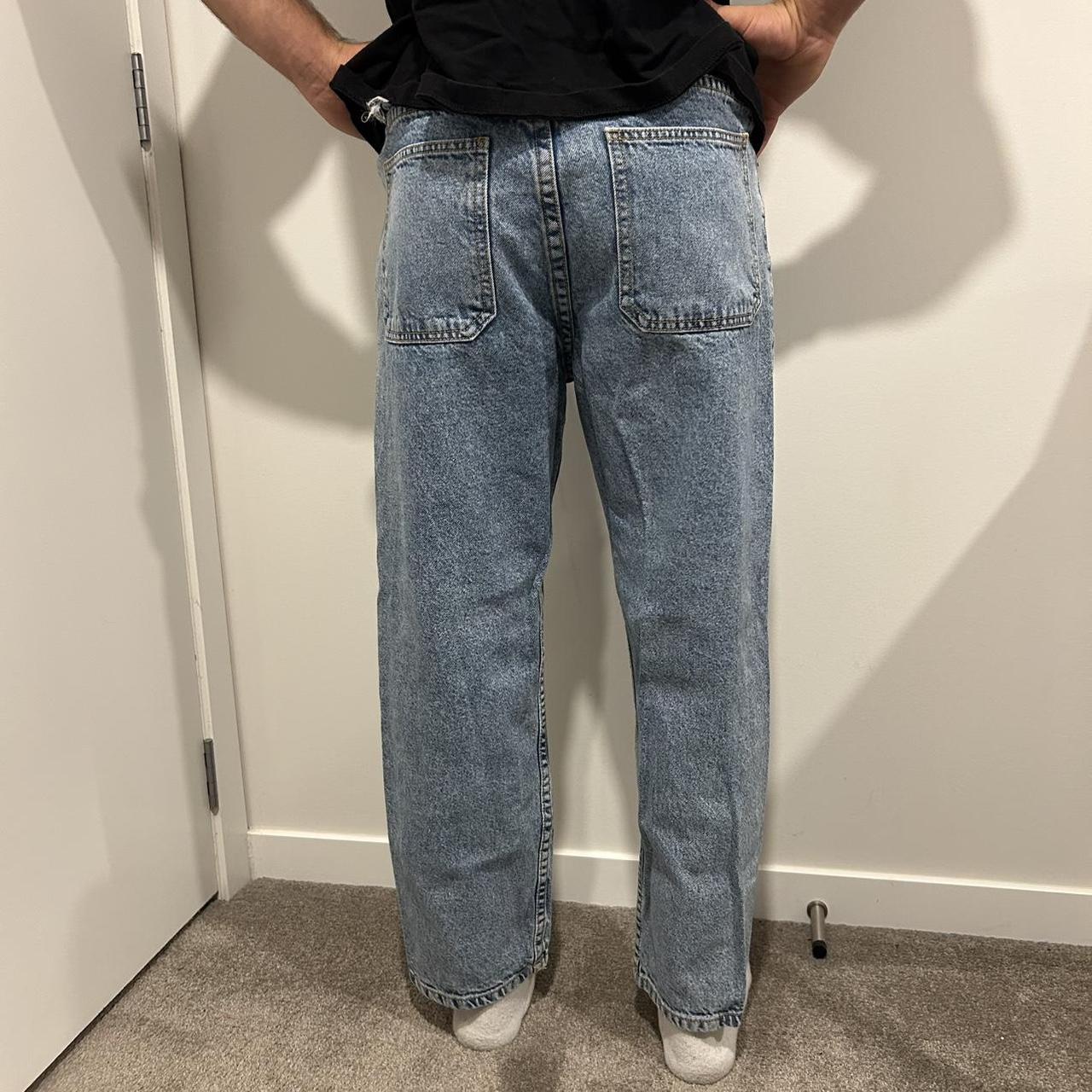 Absent baggy denim jeans #widelegjeans | Depop