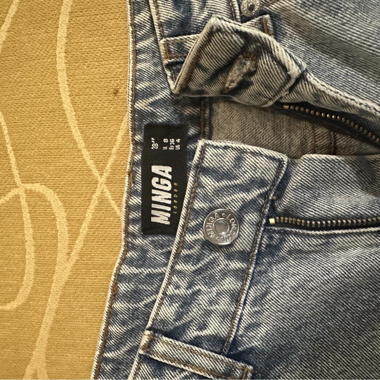 Minga YIN YANG EYES PRINTED LOOSE FIT STRAIGHT LEG... - Depop