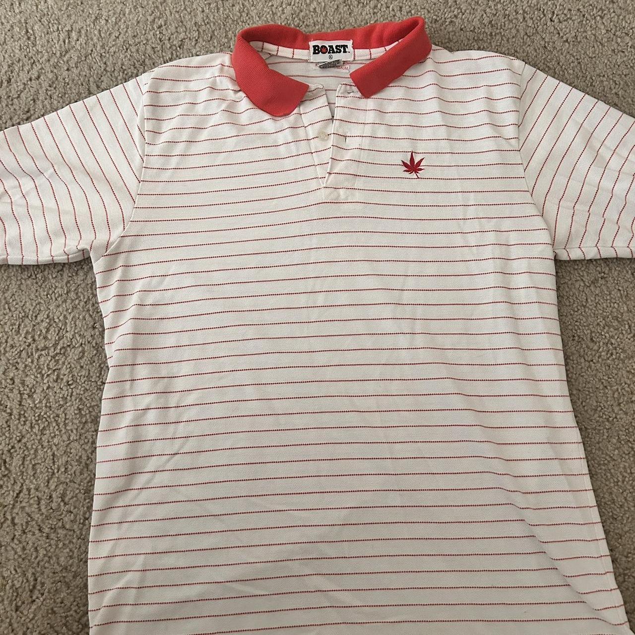 Boast striped collared shirt Listed XL but more like L - Depop
