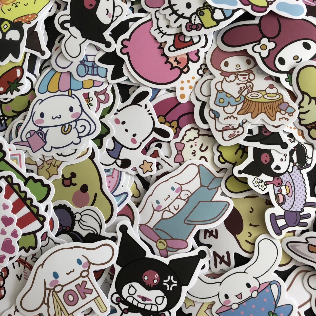 Sanrio Stickers 10 Pack on average: 5cm by 5cm NO... - Depop