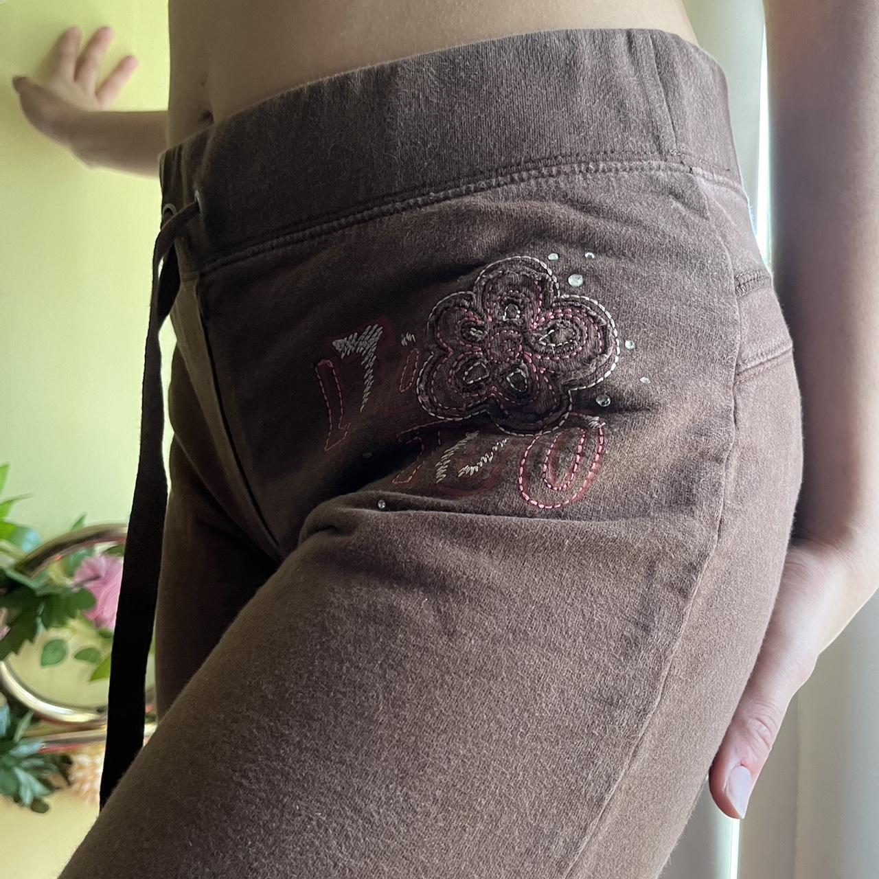 Limited Too Women's Brown and Pink Joggers-tracksuits | Depop