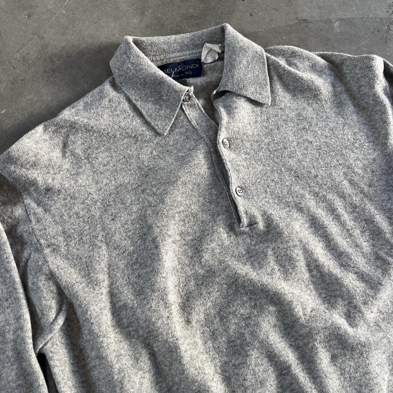 Belmondi Italian knit polo sweater. Vintage knit... - Depop