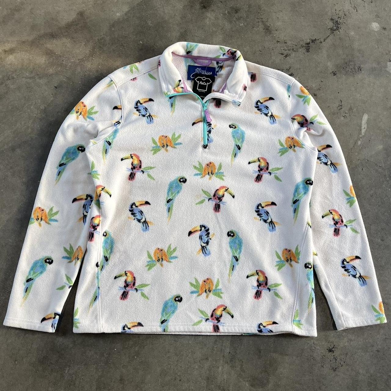 Chubbies quarter zip. Modern piece, great bird shirt - Depop