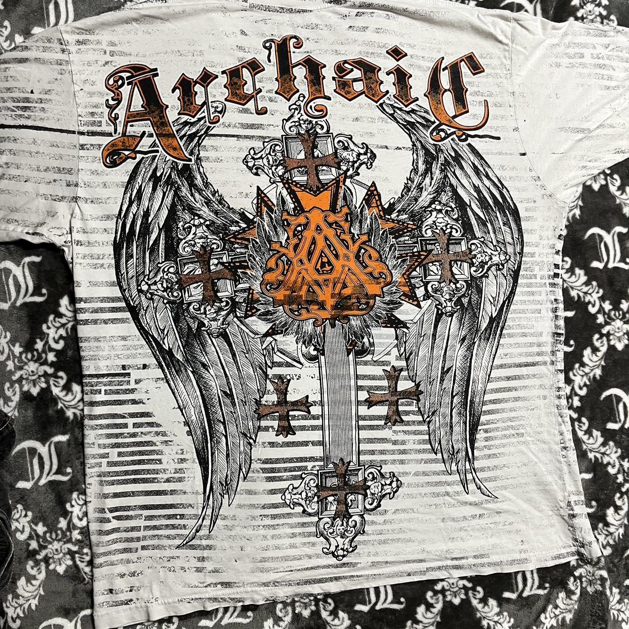 Archaic by Affliction tee •rarely used •100%... - Depop