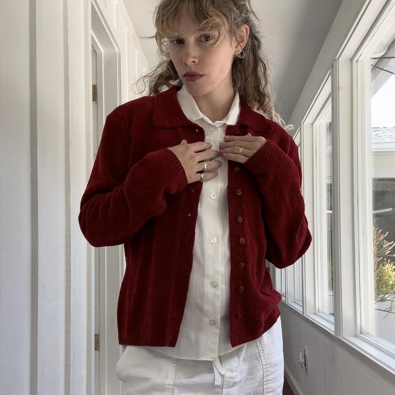 Super cute vintage red button up sweater ♥️ This is... - Depop