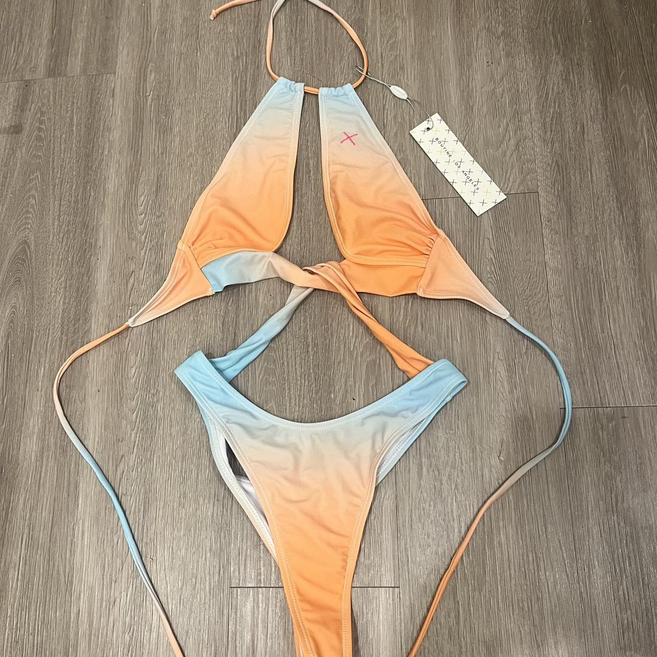 Boutine LA orange & blue Beverly One Piece. New with... - Depop