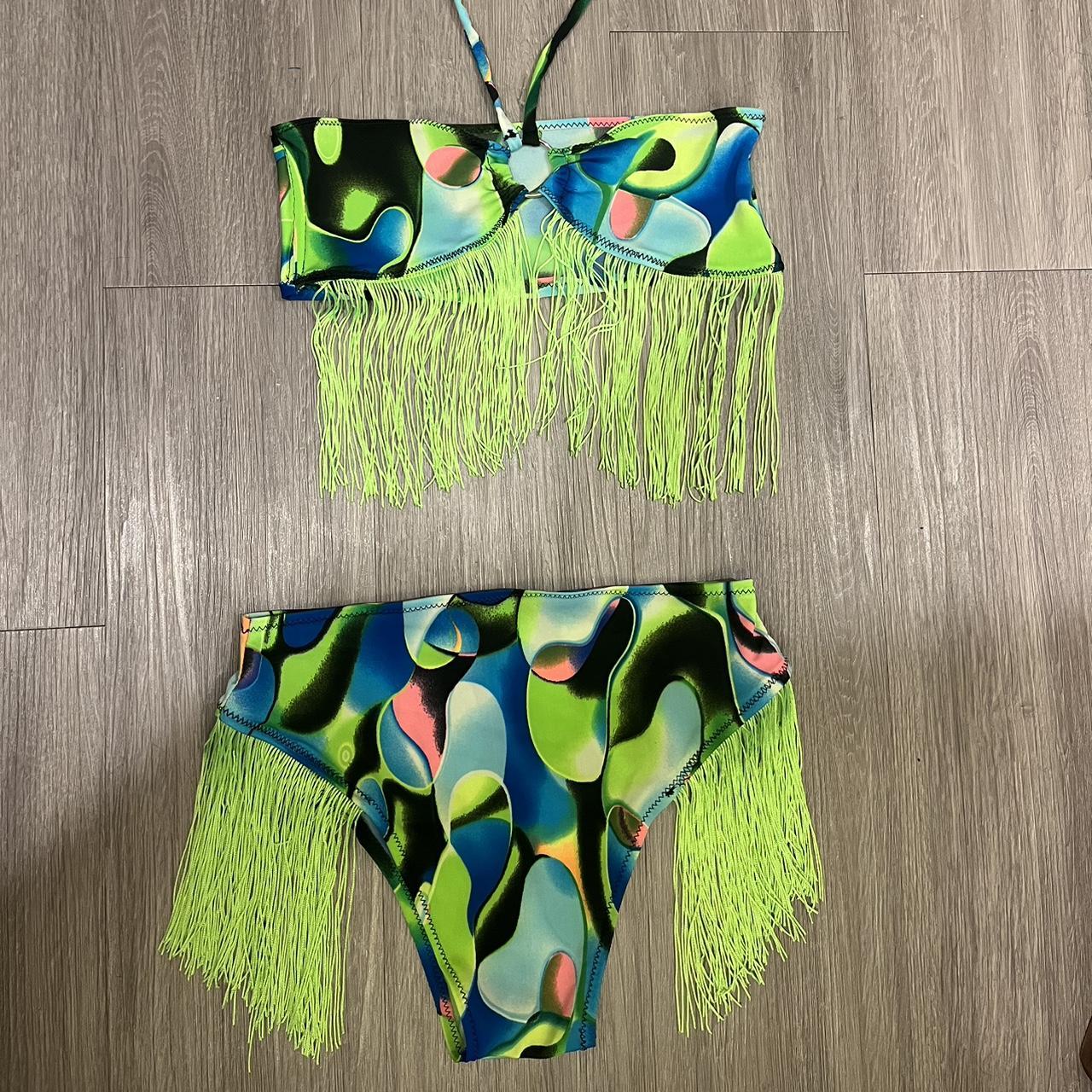 the cutest Euphoric Rave wear set. Fringe top and... - Depop