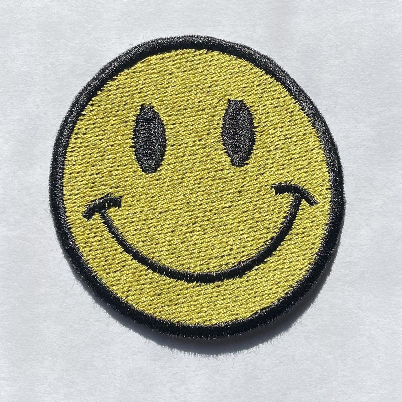 Smiley Face Iron On Patch - Depop