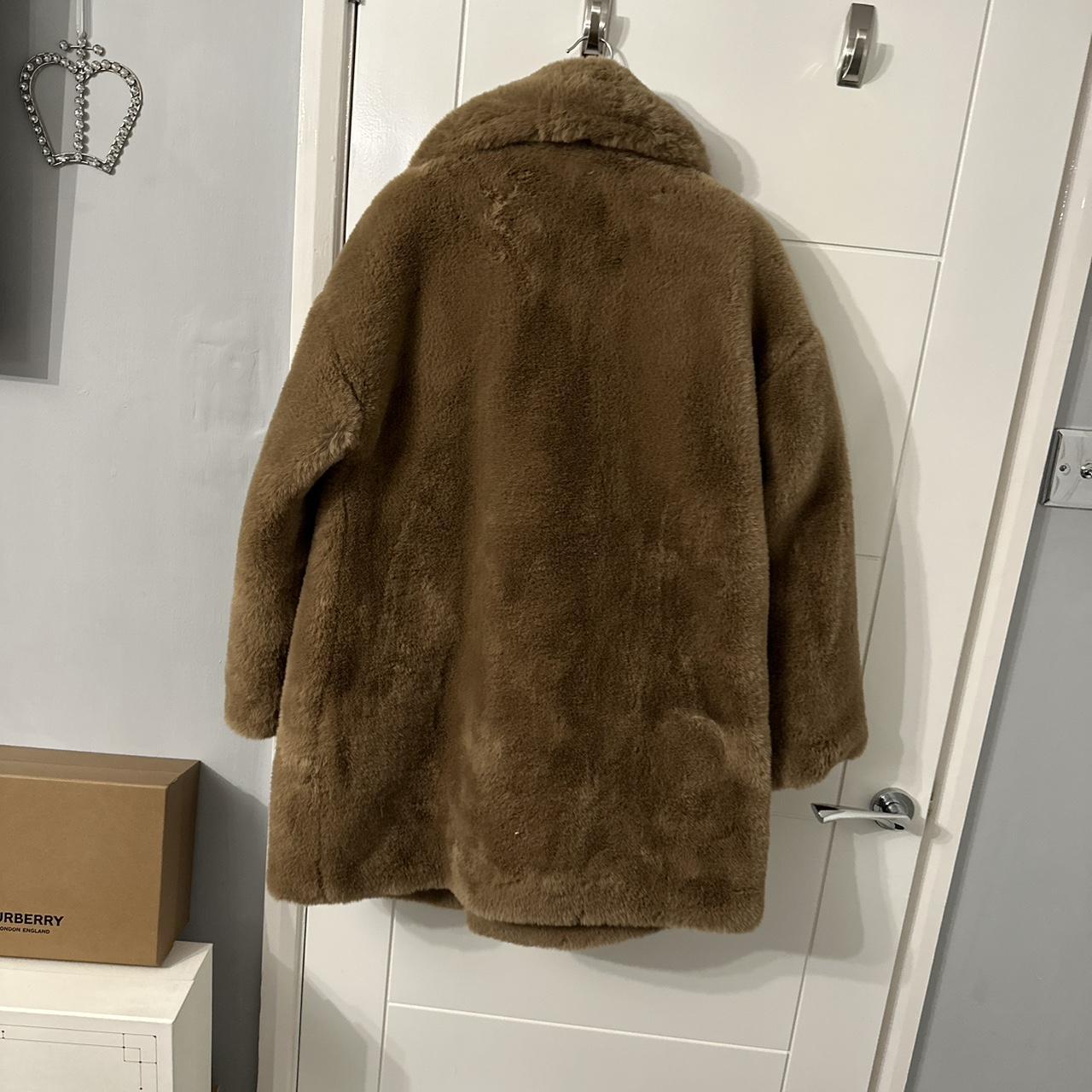 ZARA brown faux fur jacket Never worn - brand new... - Depop