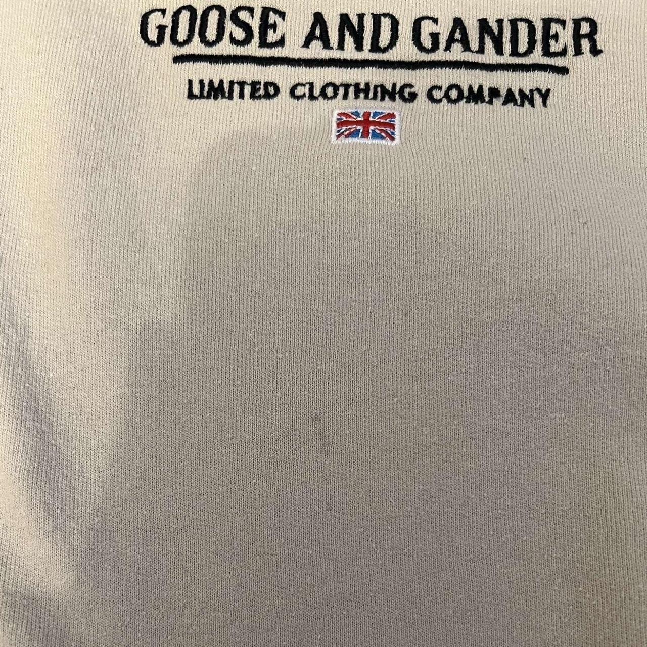 Cream Goose and Gander cropped jumper Slight stain... - Depop