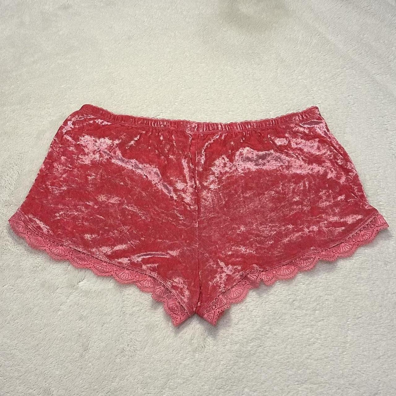 Bobbie brooks pink pj shorts with lace trim💗 FREE... - Depop