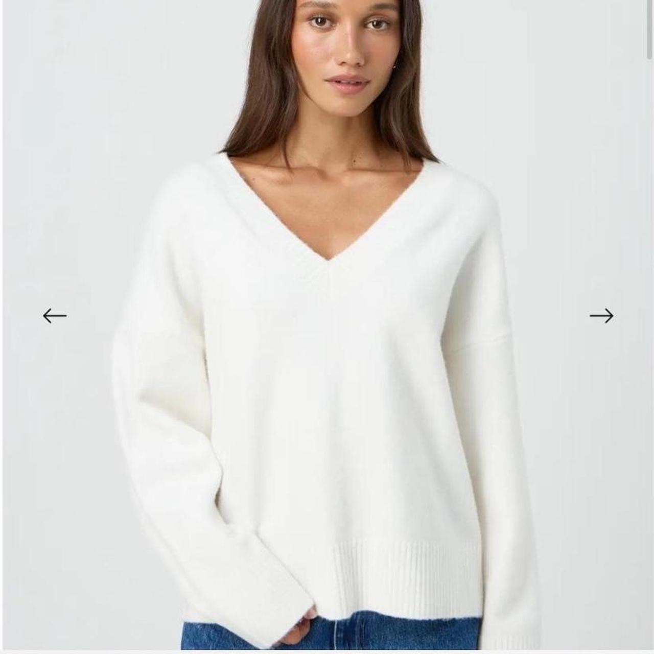 Glassons white knit sweater I don’t reach for this... - Depop