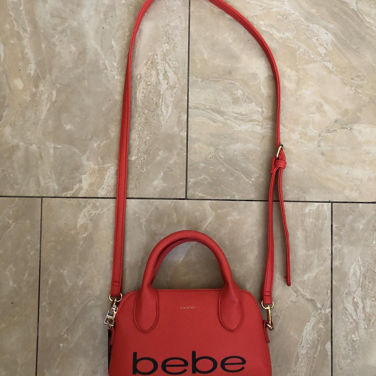 New Old Bebe Orange Hand Bag with adjustable straps.... - Depop