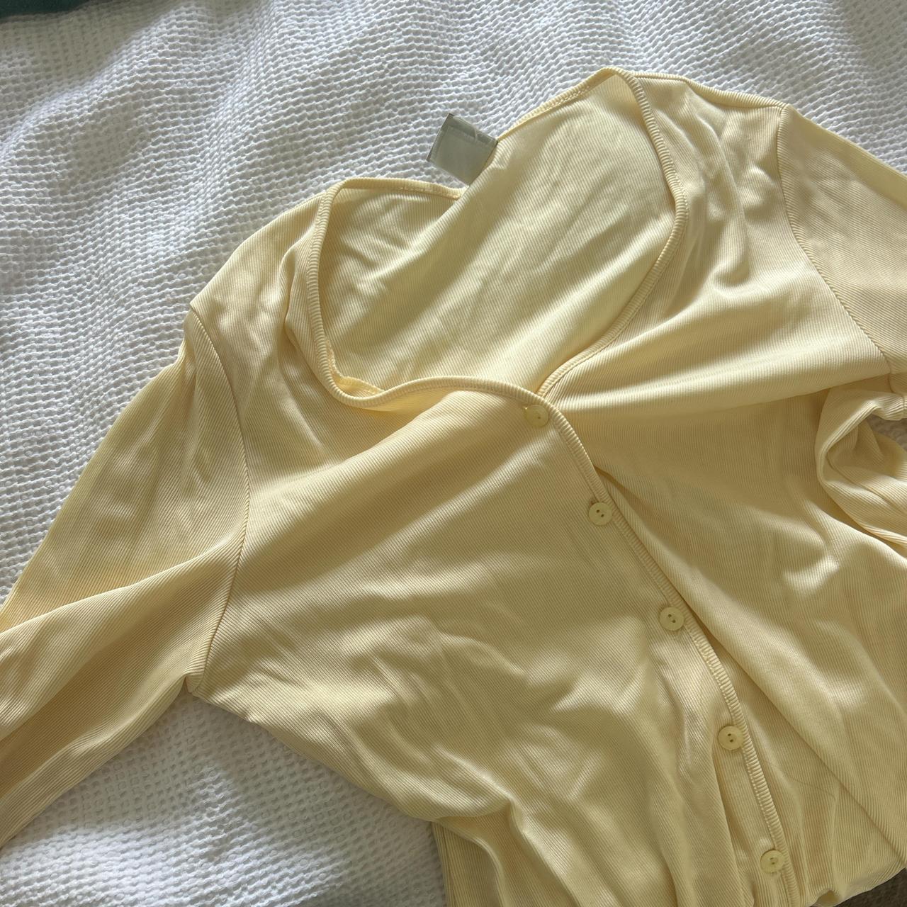 REPOP - beautiful lemon yellow cardigan. versatile... - Depop