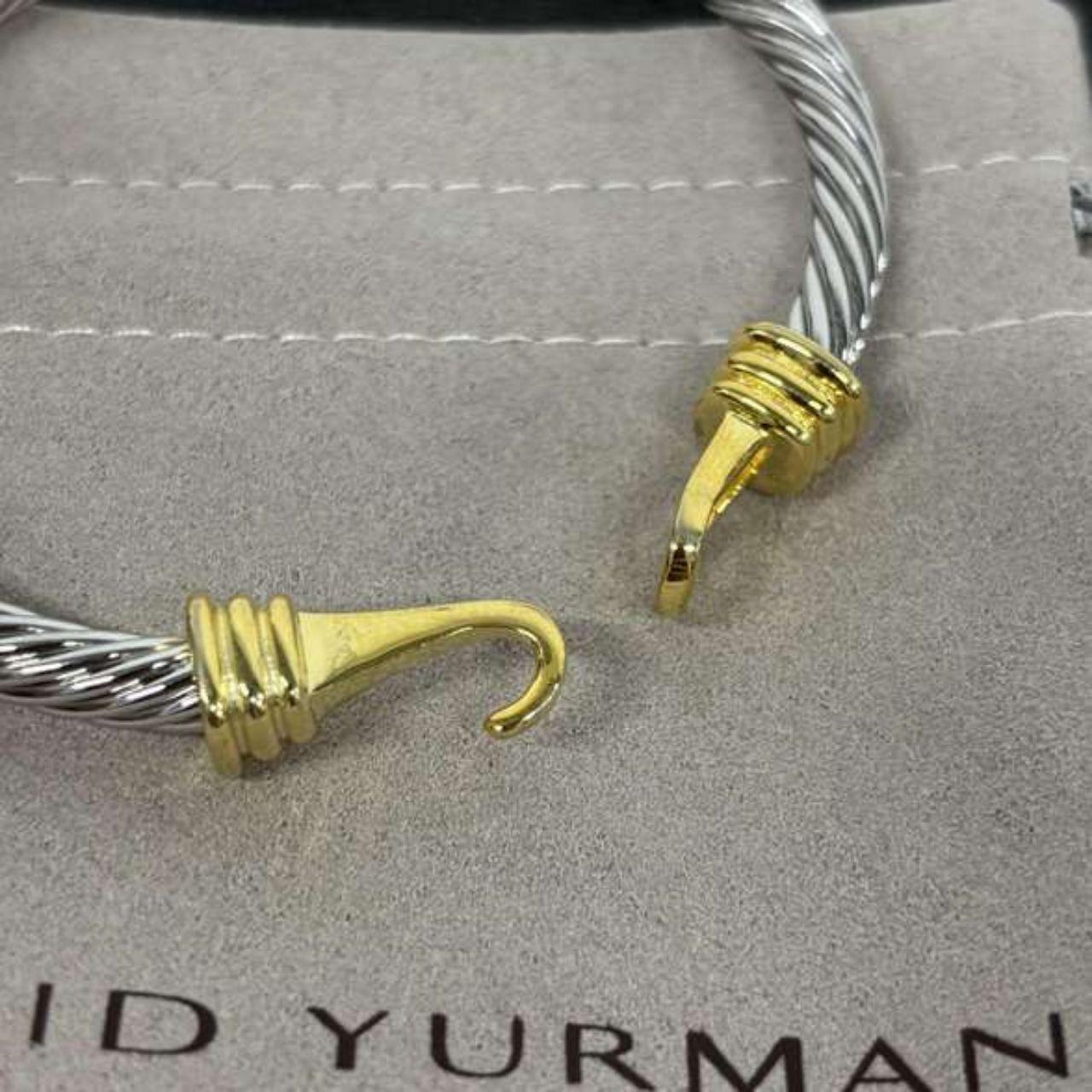 David Yurman Gold hooked bracelet in great... | Depop