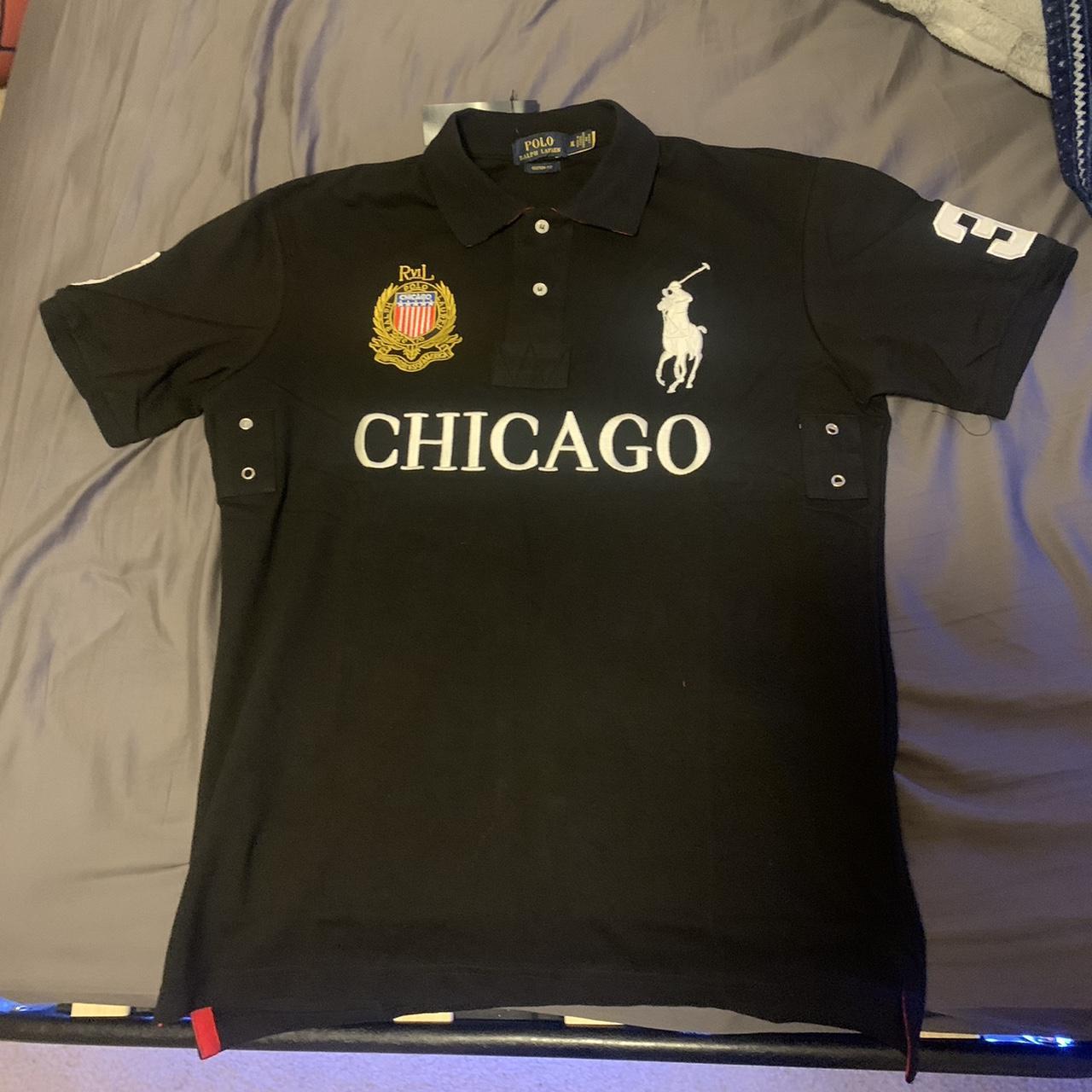 hard chicago polo cheif keef says xl but a bit tight... - Depop