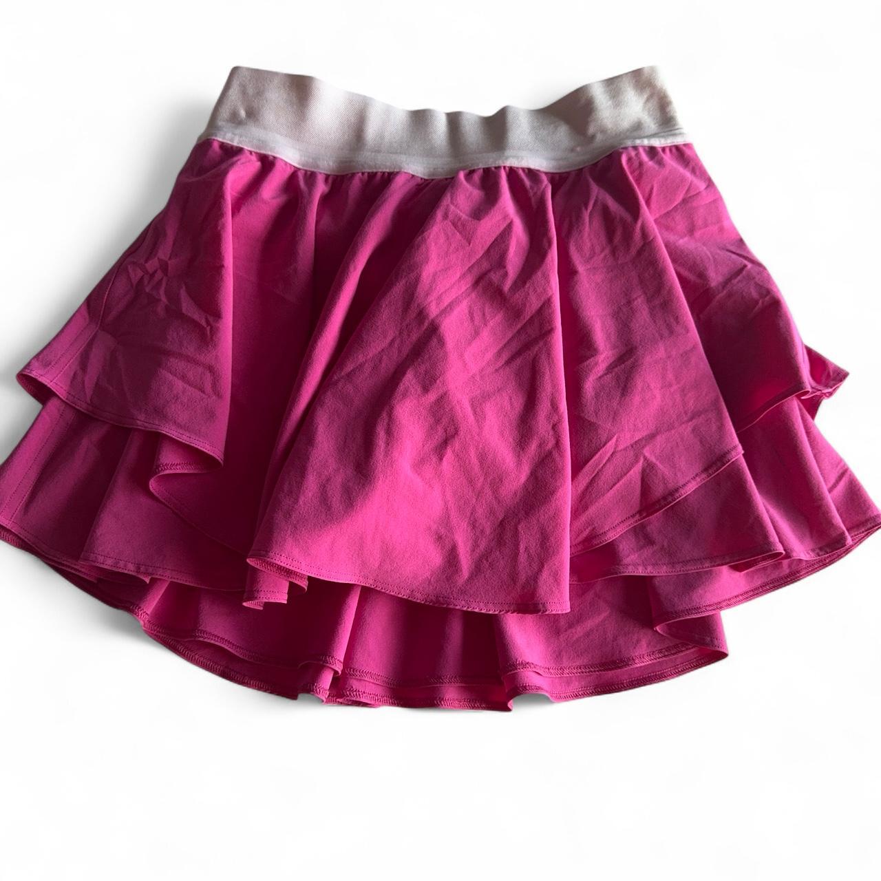 Pink Lululemon ruffle skirt #lululemonskirt | Depop