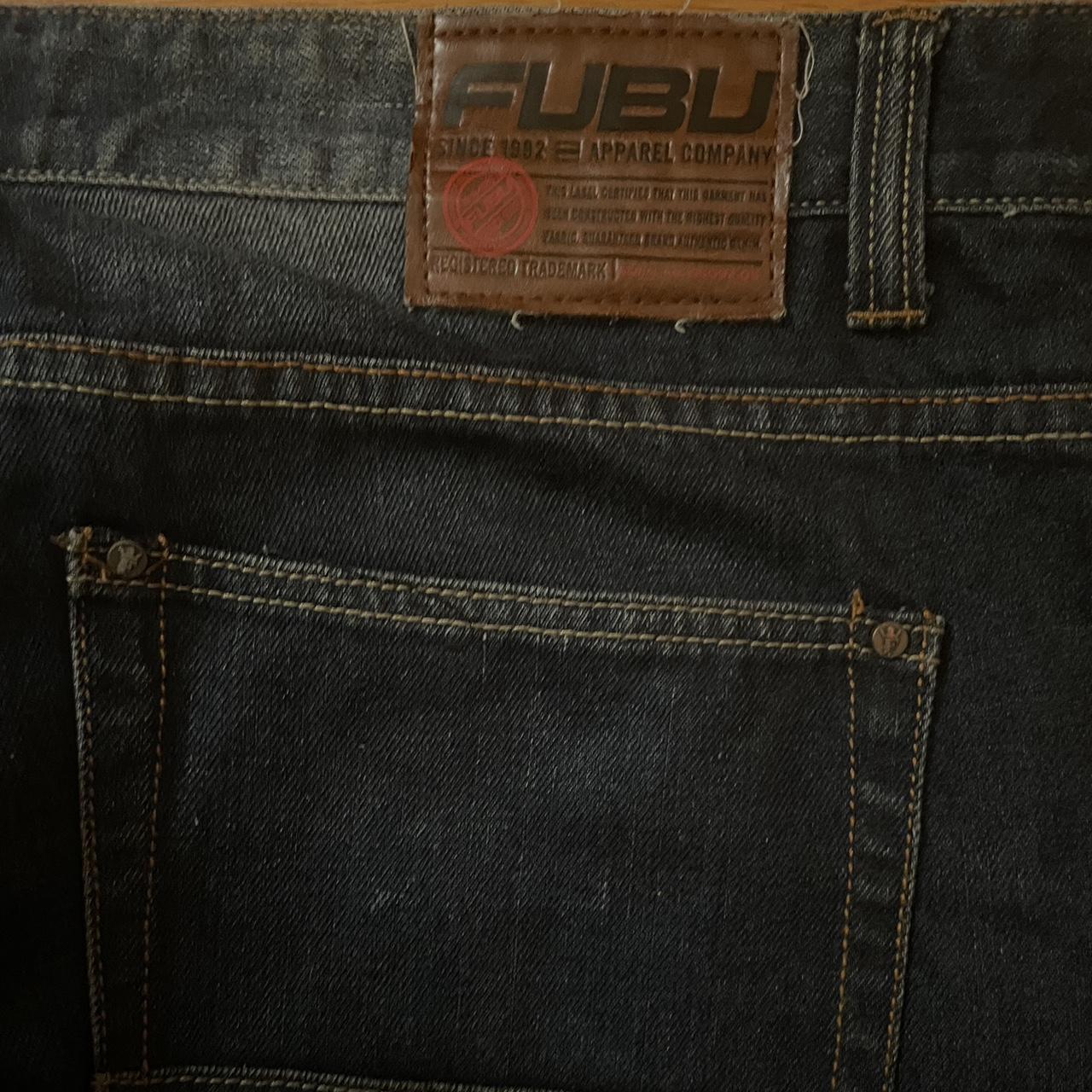 Y2K Baggy Fubu Jeans - Depop