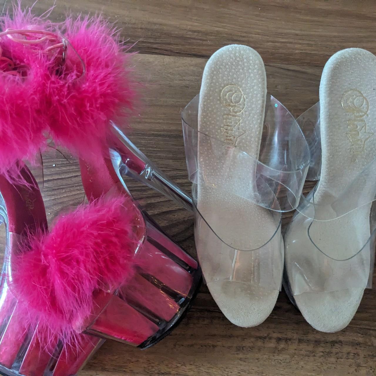 Pleaser 7" heels bundle of 2! Size 6 and both true... - Depop
