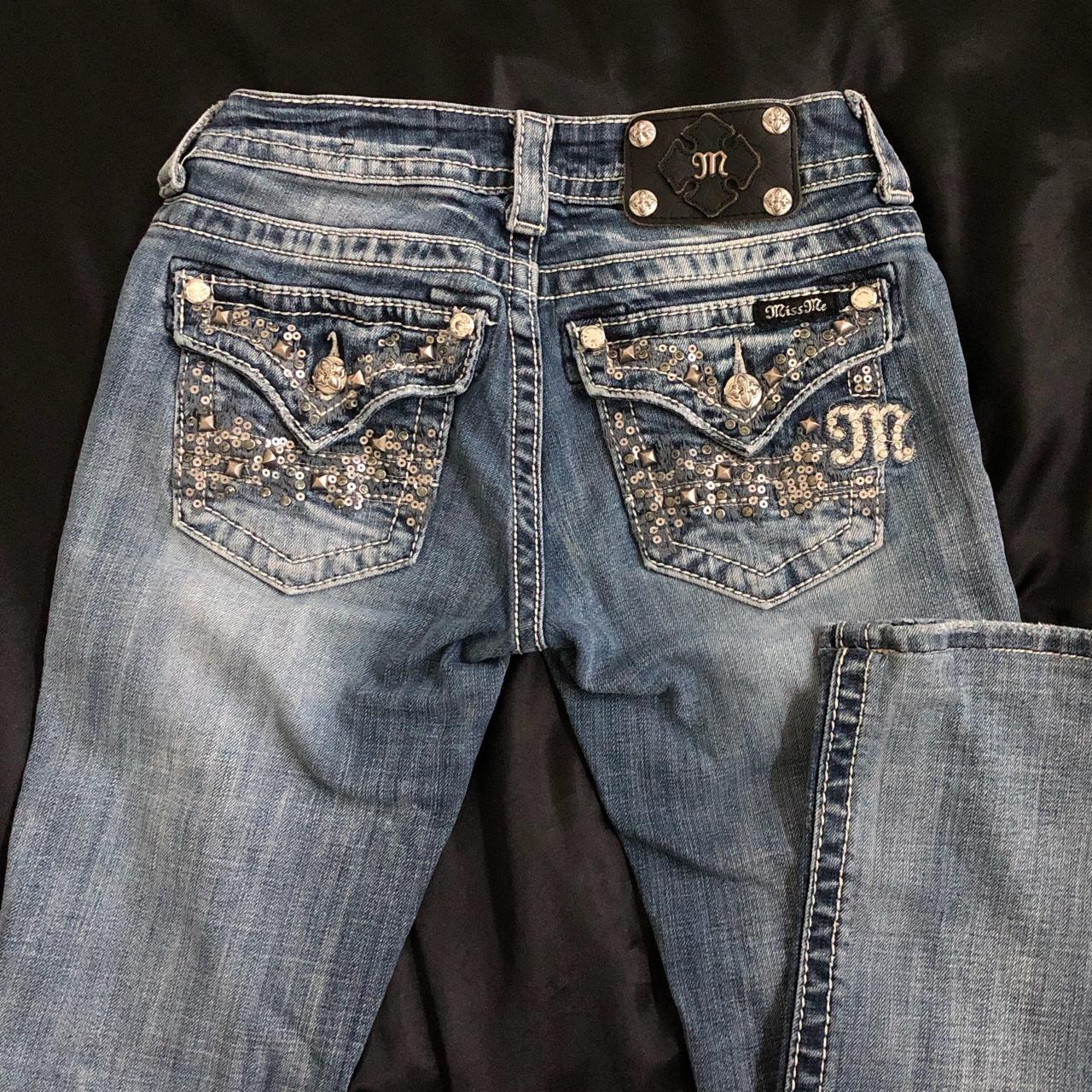 Miss Me low rise flared/bootcut jeans🖤 Size 26 (Fits... - Depop