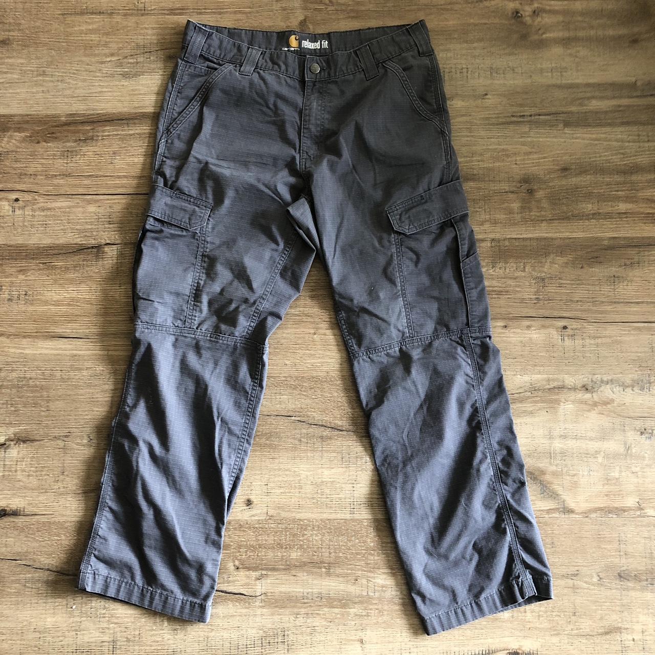 Grey Carhartt cargos - Depop
