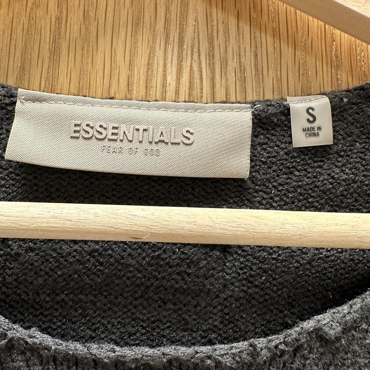 Fear of god essentials 1977 knit sweater Size s.... - Depop