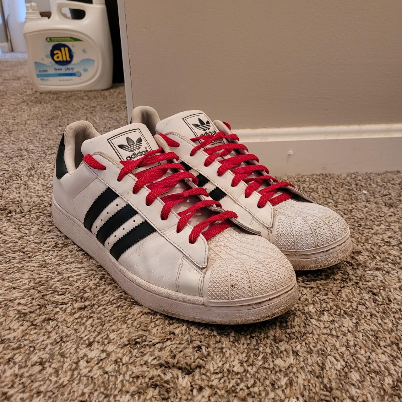 Used Adidas Shell Toe shoes size men's 14 does have... - Depop