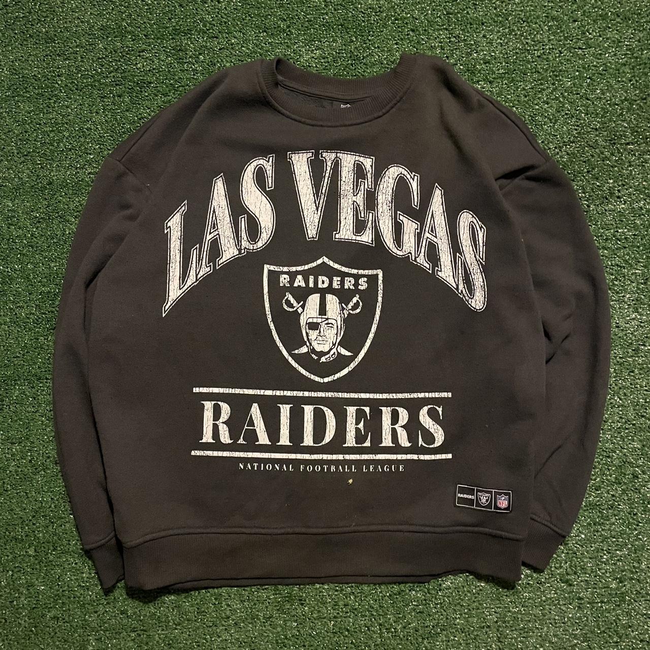 nfl primark x LV raiders crewneck Size: xl 📐: pit... | Depop