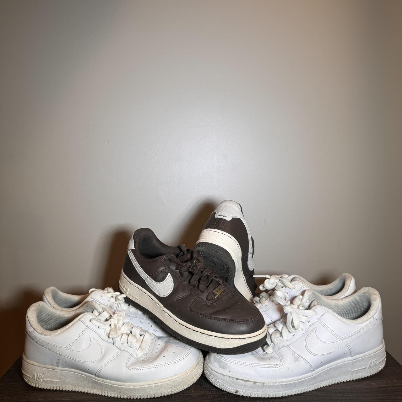 Nike Air force 1 AF1 3 Pairs Lot Used White 6.5 & ... - Depop