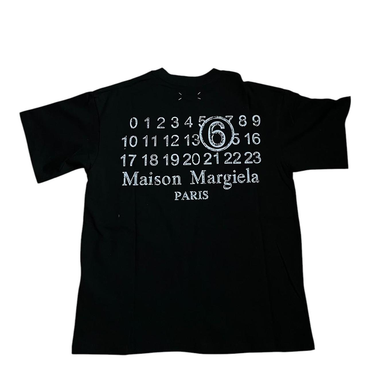 Black and white Maison Margiela graphic tee Brand... - Depop