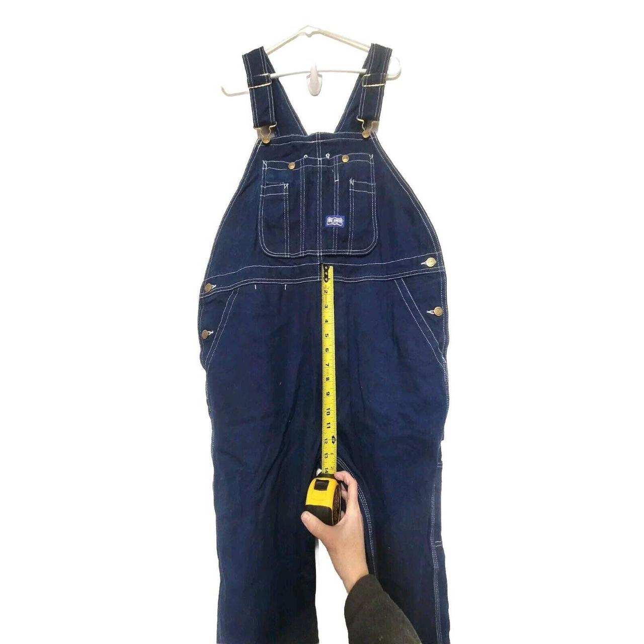 Big Smith Denim Bib Overalls Mens Size 38x30 Dark... - Depop