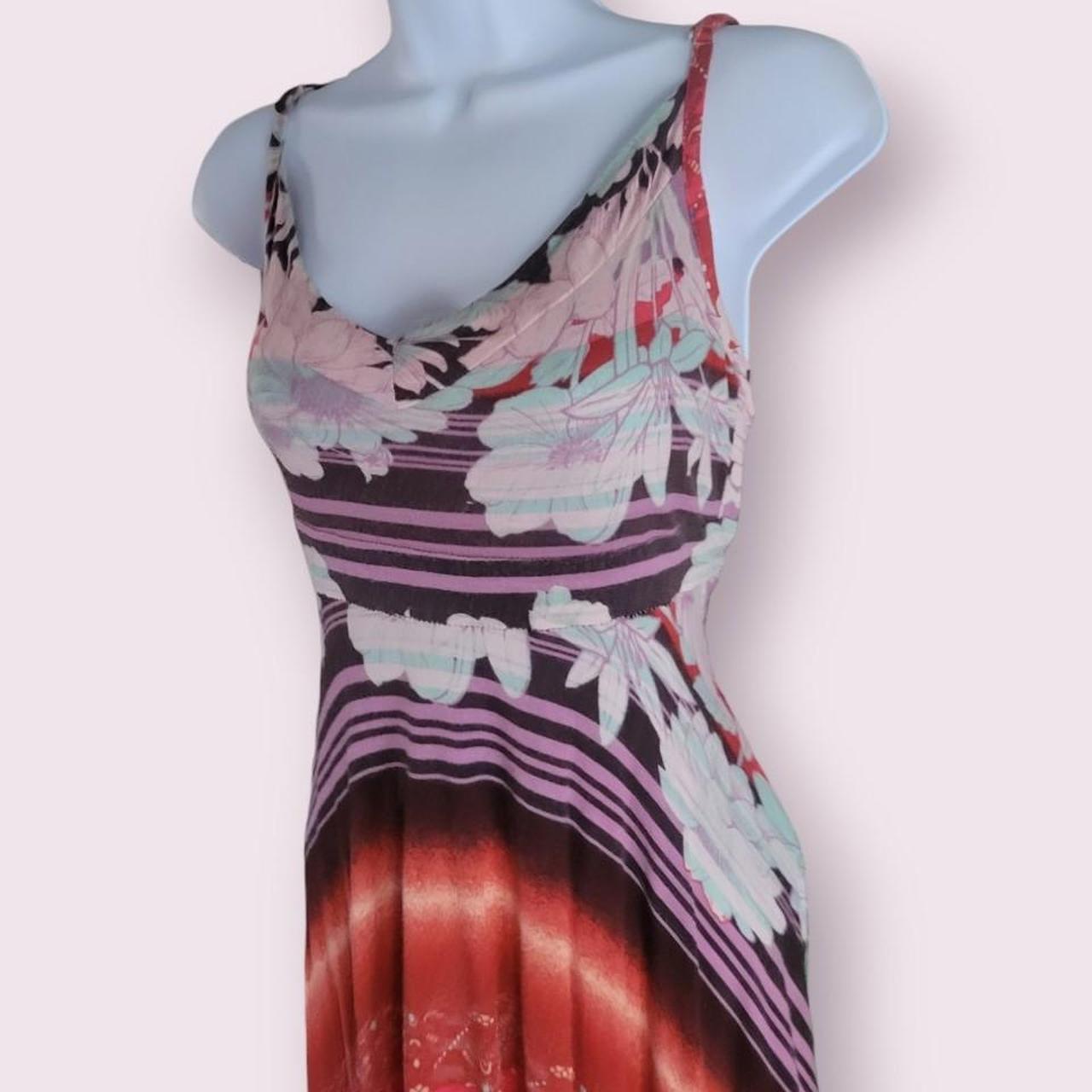 American Rag Cie Women's Pink and Blue Dress | Depop