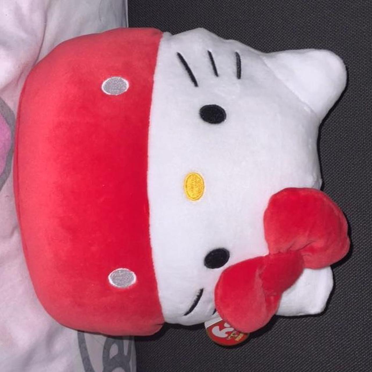 Hello Kitty Squish Plushie by TY Boos Muddy cat paw... - Depop