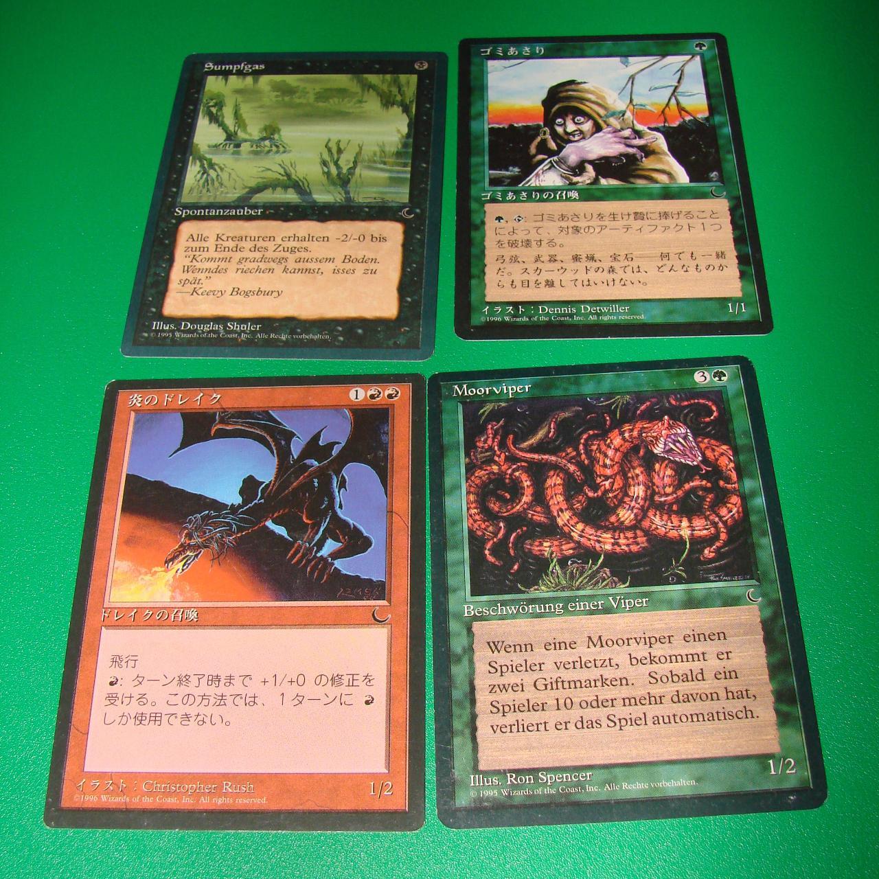 MTG FOREIGN THE DARK red black magic card... - Depop