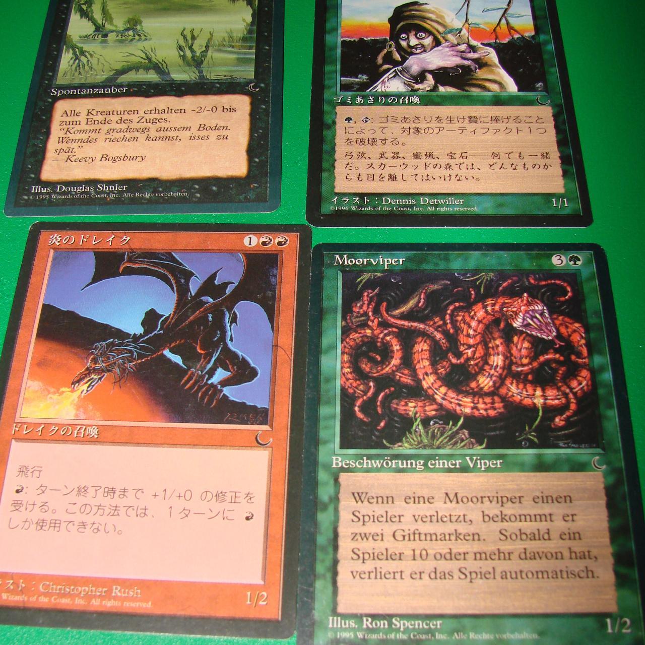 MTG FOREIGN THE DARK red black magic card... - Depop