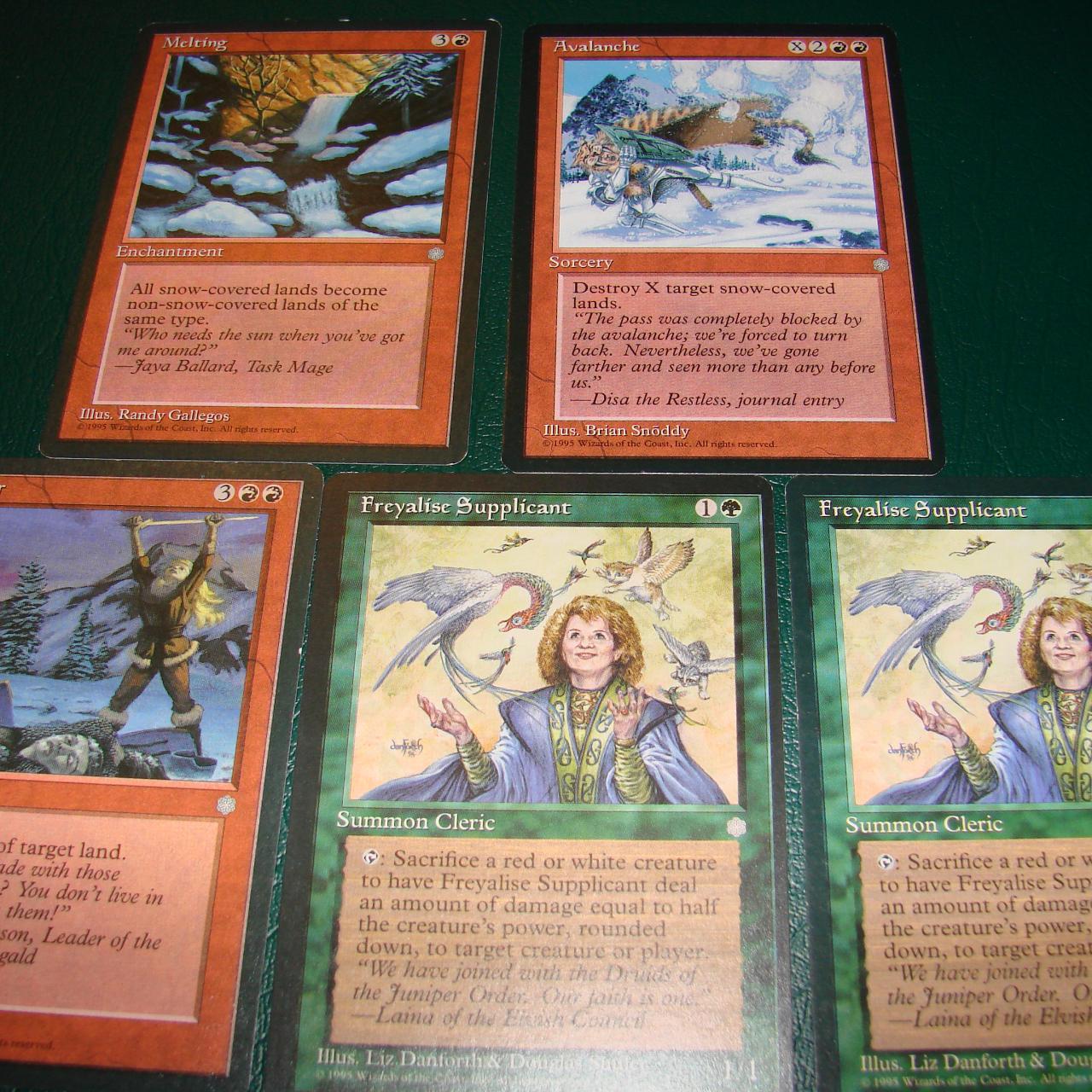 MTG ice age red GREEN magic card lot #mtgcard ... - Depop