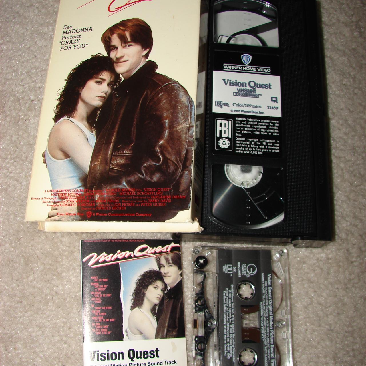 Vision Quest movie VHS movie some wear to vhs box... - Depop